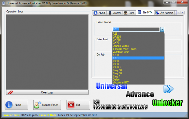 Liberar celulares gratis con Universal Advance Unlocker